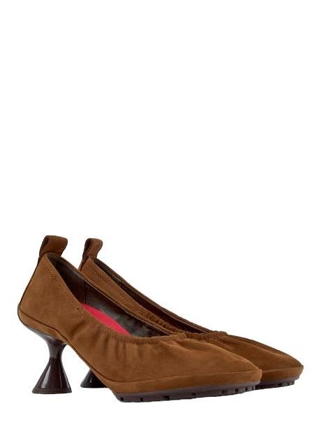 Camper Right Nina Leather Pump - Medium Brown