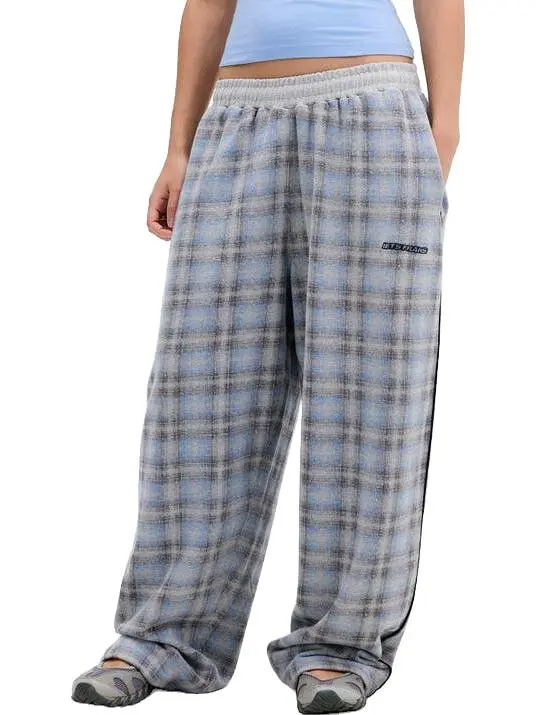 IETS FRANS Harri Cotton Fleece Wide Leg Sweatpants - Grey