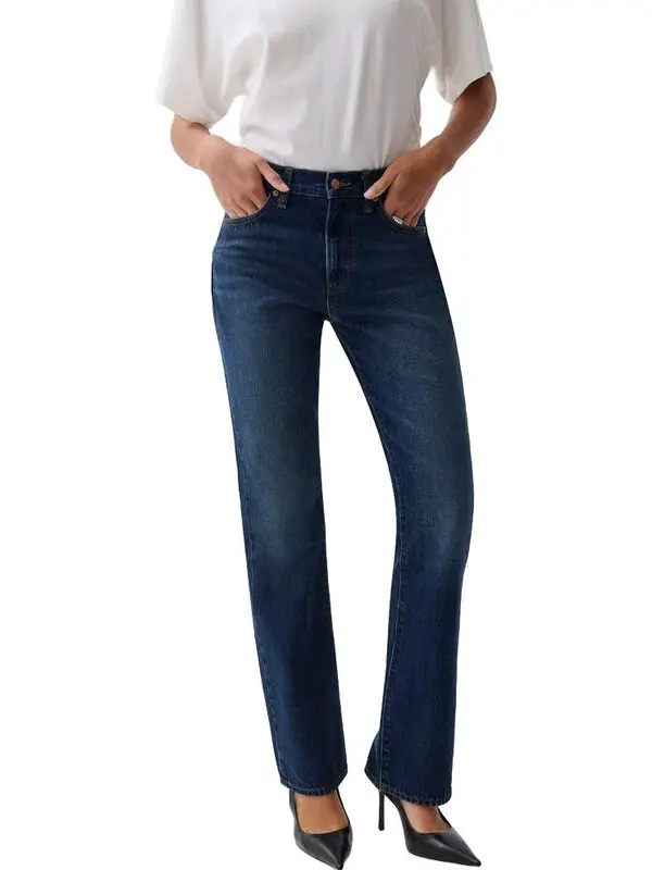 PISTOLA Dakota Petite High Waist Bootcut Jeans - Skyscraper