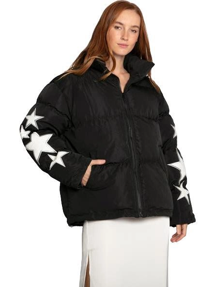 BELLE & BLOOM A Star Is Born Puffer Jacket - Black
