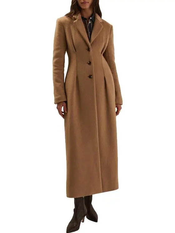 FAVORITE DAUGHTER The Metropolitan Wool & Cashmere Blend Coat - Camel