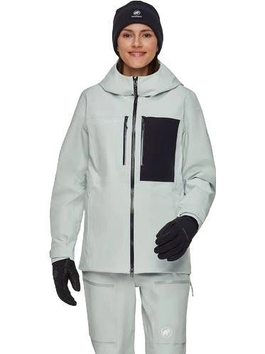 MAMMUT Stoney Hs Hooded Jacket - Silver Sage/black