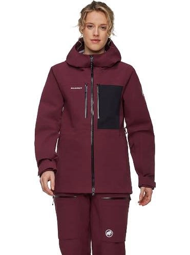 MAMMUT Stoney Hs Hooded Jacket - Vin/black