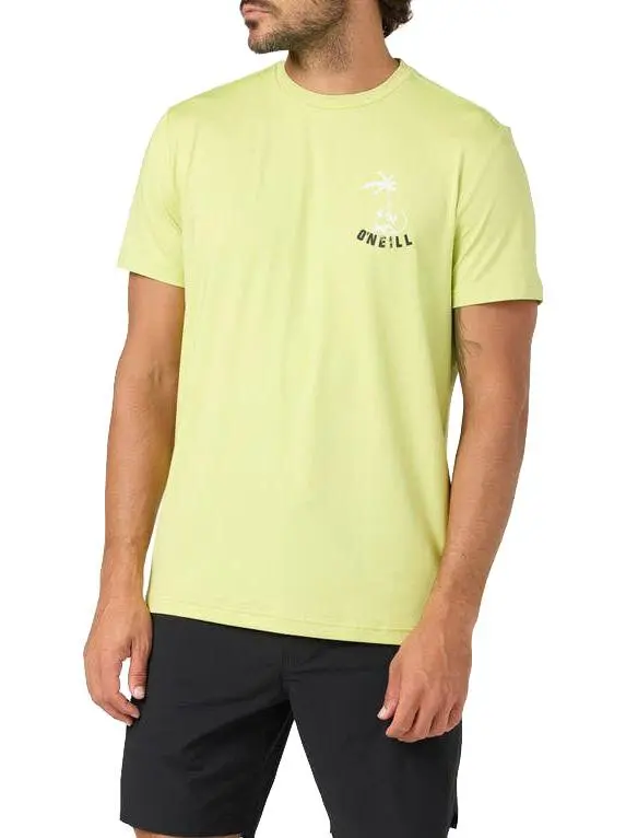 O'Neill Cutback Upf Graphic T-shirt - Celery