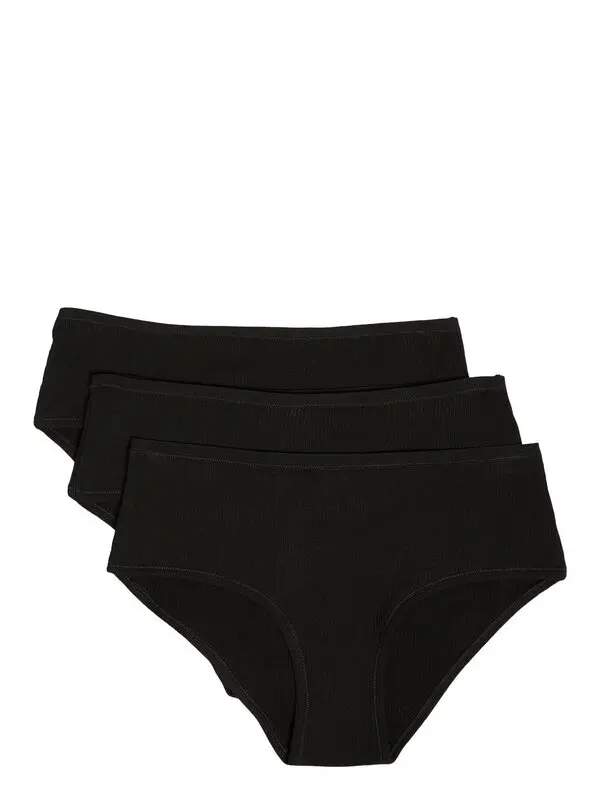 ETAM John 3-pack Cotton Shorties - Black
