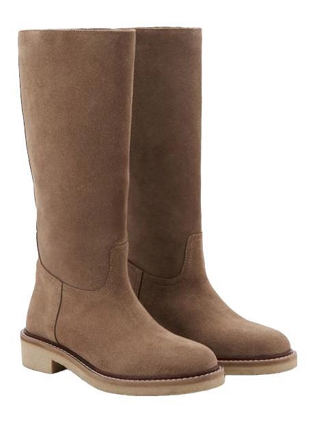 Mango Knee High Boot - Medium Brown