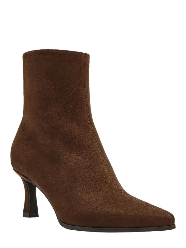Anne Klein Cosia Bootie - Brown Microsuede