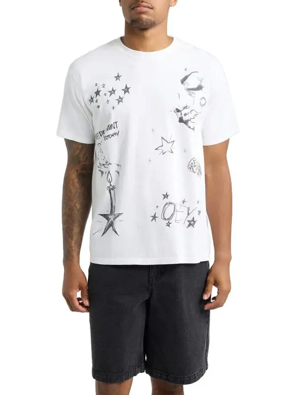Obey Dreams Graphic T-shirt - White