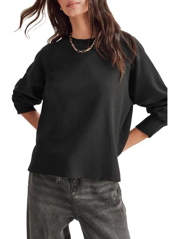 Splendid Winslow Raglan Sweatshirt - Black