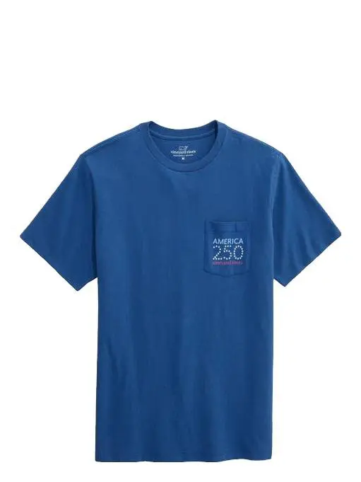 Vineyard Vines Americana 250 Graphic Pocket T-shirt - Moonshine