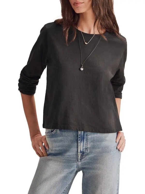 Splendid Louisa Long Sleeve Tee - Black