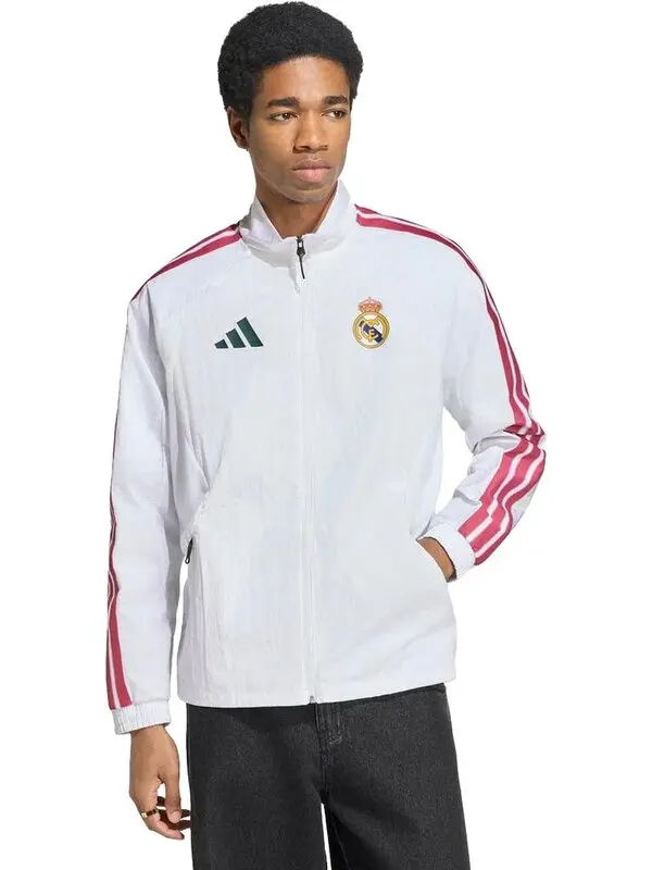 Adidas Real Madrid 2026 Full-zip Anthem Jacket - White