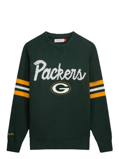 Mitchell & Ness Bay Packers Head Coach Sweater - Green