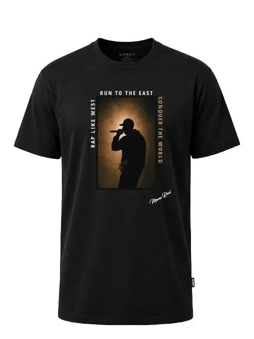 MACEOO Marthyr Graphic T-shirt - Black