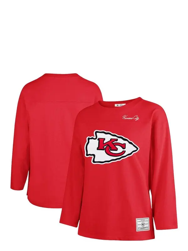 '47 47 Kansas City Chiefs Game Nod Timeless Long Sleeve T-shirt - Red