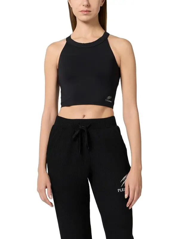 PLEIN SPORT Tank Top Ps - Black