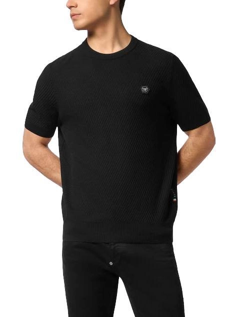 Philipp Plein Pullover Round Neck Ss - Black