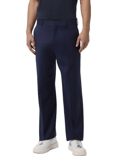 BILLIONAIRE Loose Fit Wool Trousers - Navy