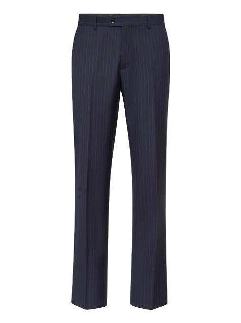 BILLIONAIRE Gessato Classic Trousers - Navy