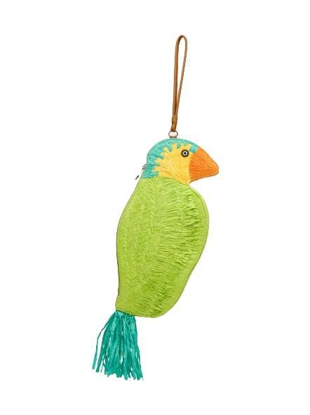 SIMONMILLER Tropical Bird Wristlet - Blue Multi