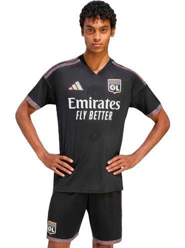 Adidas Olympique Lyonnais 2026/27 Third Replica Jersey - Black