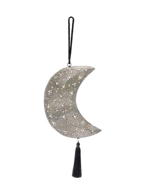 SIMONMILLER Beaded Crescent Wristlet - Black/silver