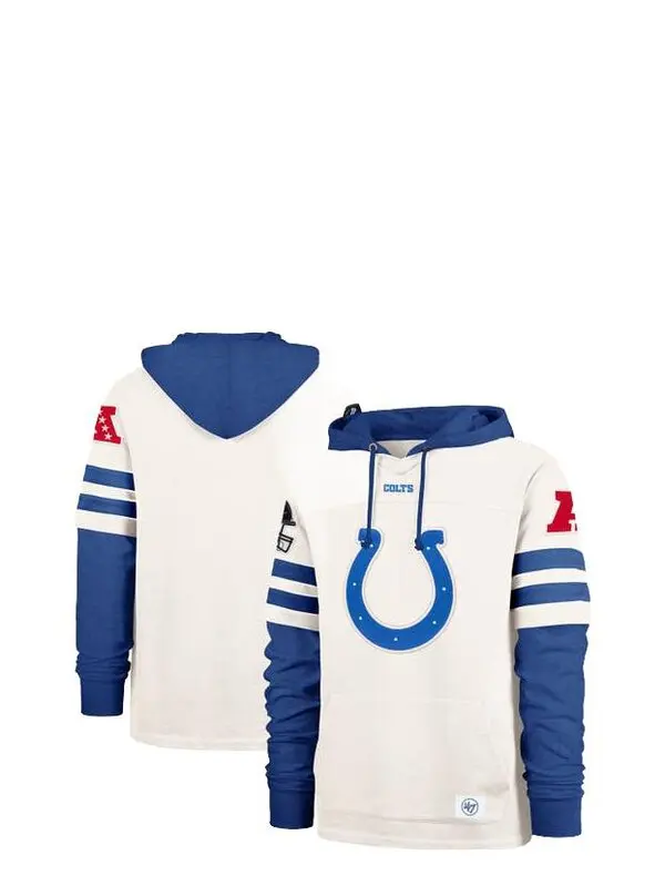 '47 Indianapolis Colts Split Zone Cornerback Duo Lacer Hoodie - Cream