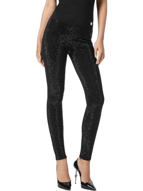 Philipp Plein Leggings Mix Strass - Black
