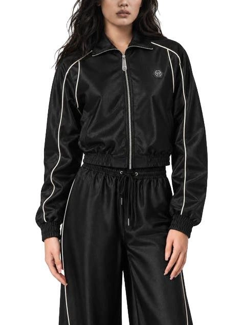 Philipp Plein Laminated Track Jacket - Black