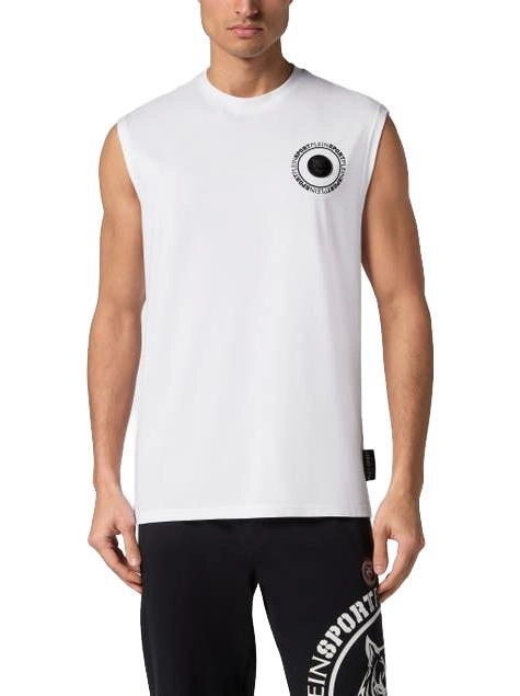 PLEIN SPORT Tank Top - White/black