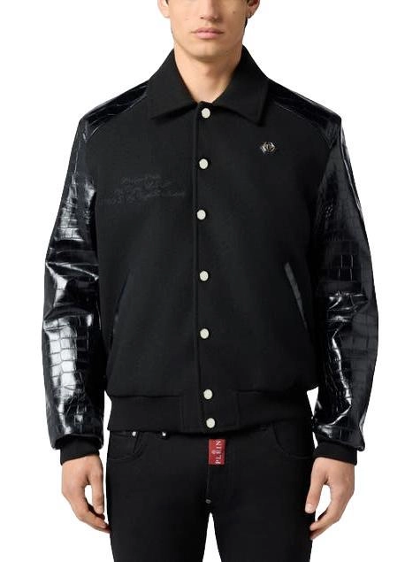 Philipp Plein Coster Jacket Cocco Sleeves &amp; Shoulders - Black