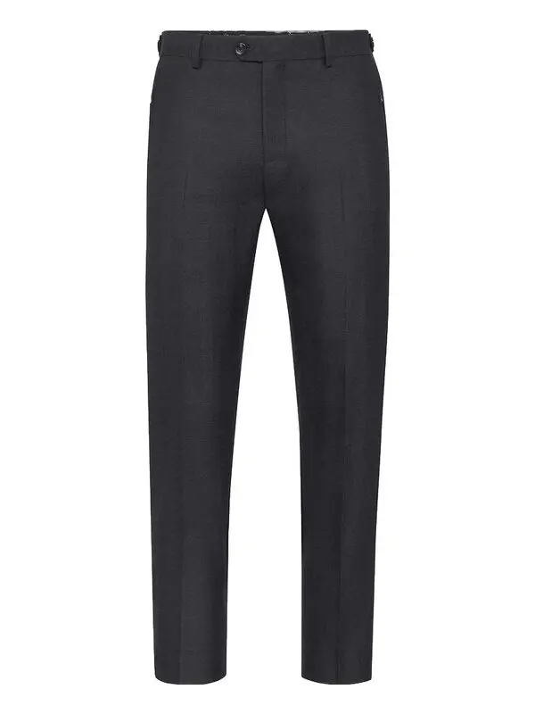 BILLIONAIRE Tailored Zip Trousers - Grey
