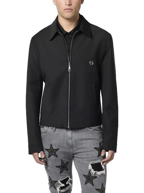 Philipp Plein Wool Blouson - Black