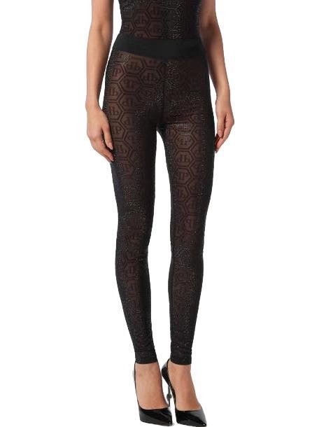 Philipp Plein Sport Leggings Monogram - Black
