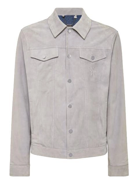 BILLIONAIRE Jacket Suede - Lightblue