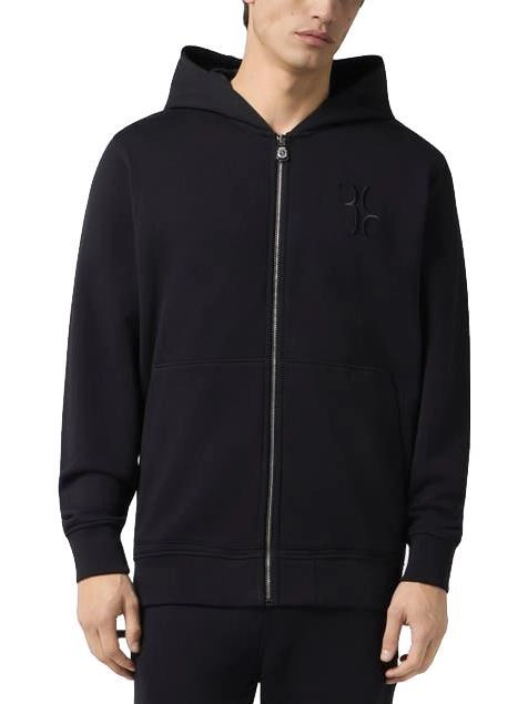 BILLIONAIRE Zip Hoodie Baroque - Black