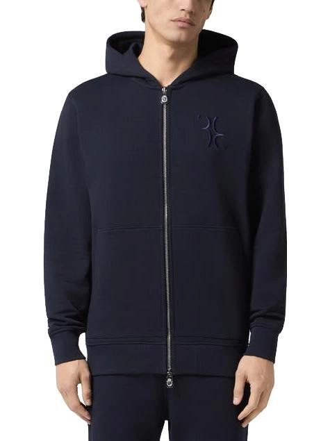 BILLIONAIRE Zip Hoodie Baroque - Navy