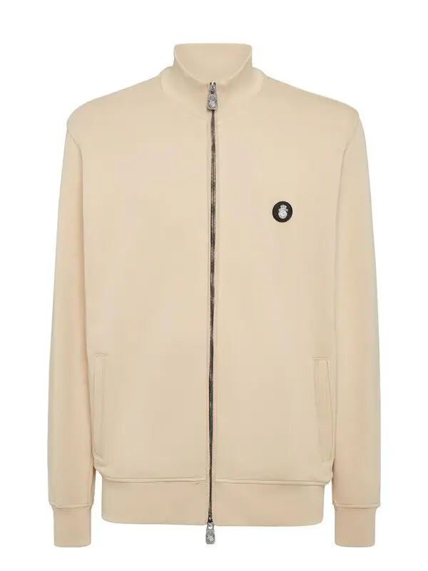 BILLIONAIRE Full-zip Tracksuit Jacket - Beige