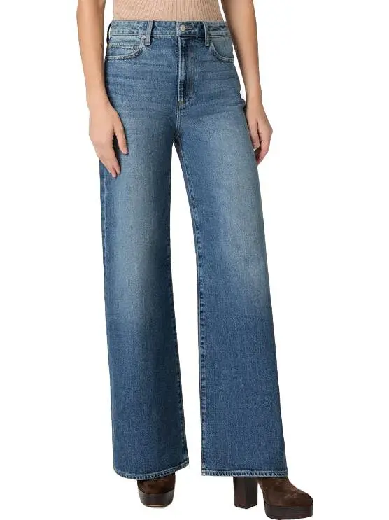 Paige Frances High Waist Wide Leg Jeans - Serata