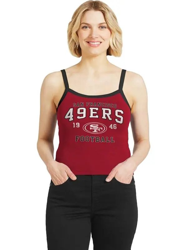WEAR BY ERIN ANDREWS San Francisco 49ers Colorblock Tank Top - Scarlet