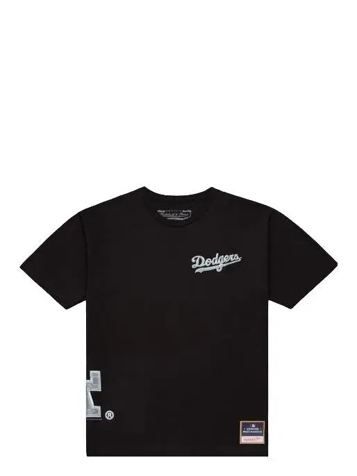 Mitchell & Ness Los Angeles Dodgers Chrome Heritage T-shirt - Black