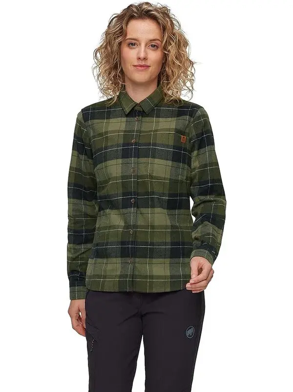 MAMMUT Trovat Long-sleeve Shirt - Marsh/black