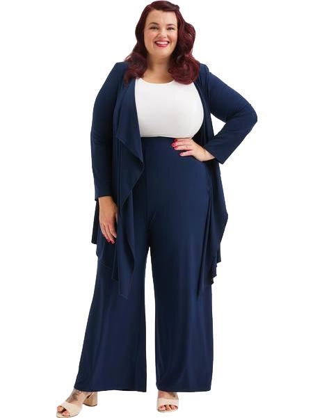 SCARLETT & JO Waterfall Jacket - Navy