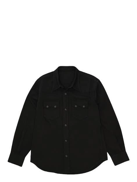 FORTELA Smith Texan Cotton Shirt - Black