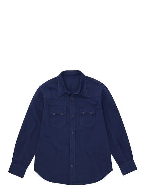 FORTELA Smith Texan Cotton Shirt - Blue