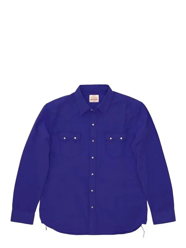 FORTELA Josh Texan Cotton Shirt - Blue
