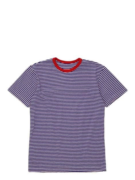 FORTELA Stripes Striped Pattern T-shirt - Blue
