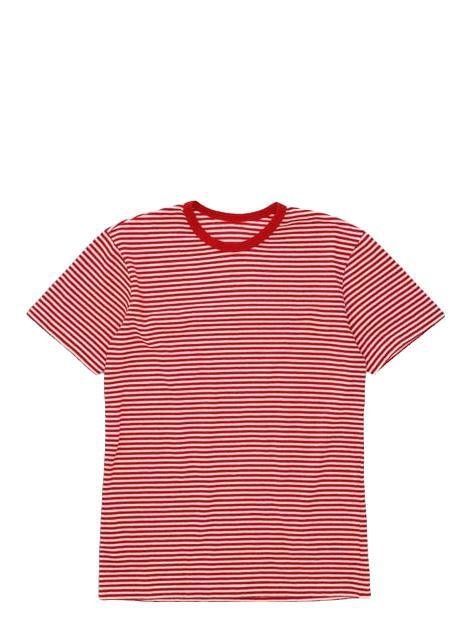 FORTELA Stripes Striped Pattern T-shirt - Red