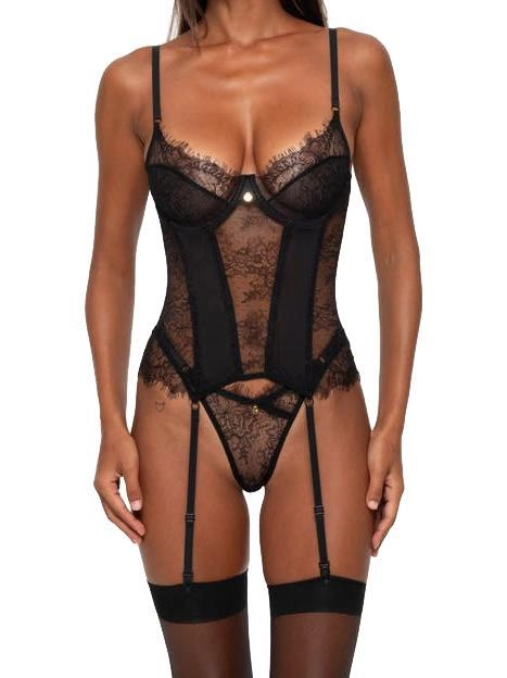 One Empire Zaira Bodysuit - Black
