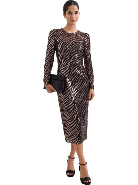 PHASE EIGHT Kate Sequin Dress - Black Multi
